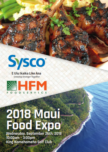 SYSCO – HFM Foodservice 2018 Maui Food Expo | Hawaii Restaurant Association